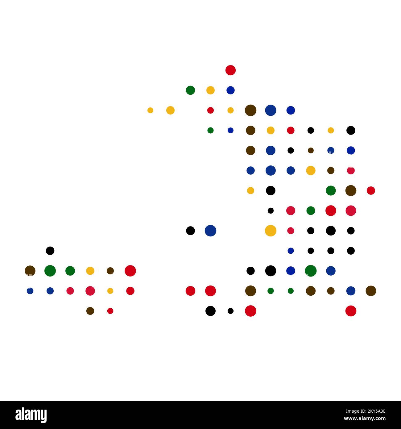 Haiti Silhouette Pixelated generative pattern illustration Stock Vector ...