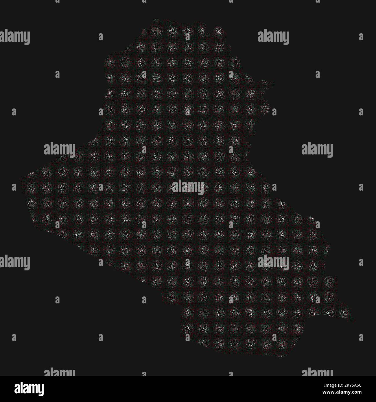 Iraq Silhouette Pixelated generative pattern illustration Stock Vector ...