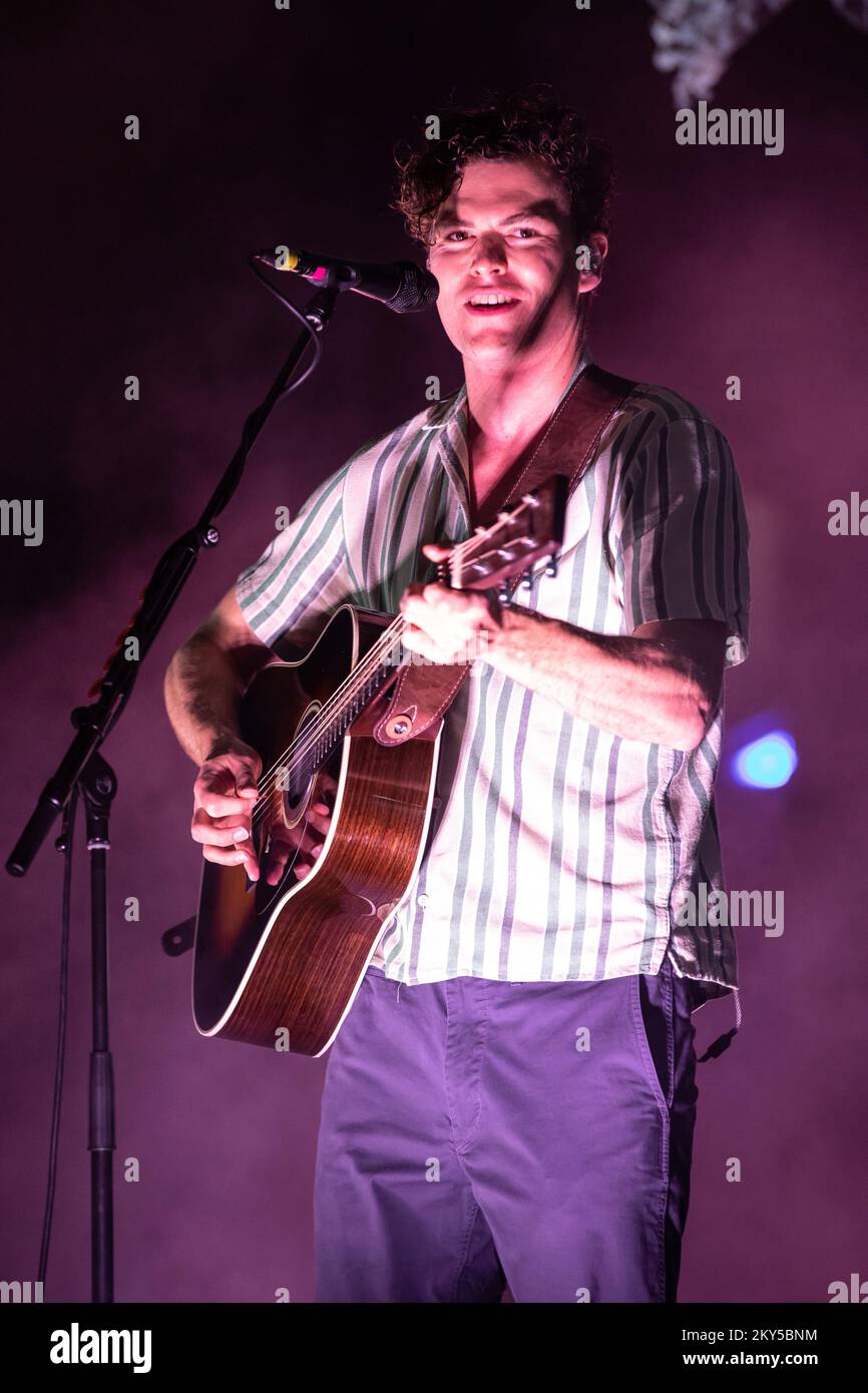 Vance Joy, Australian singer songwriter performing live in 2022 Stock ...