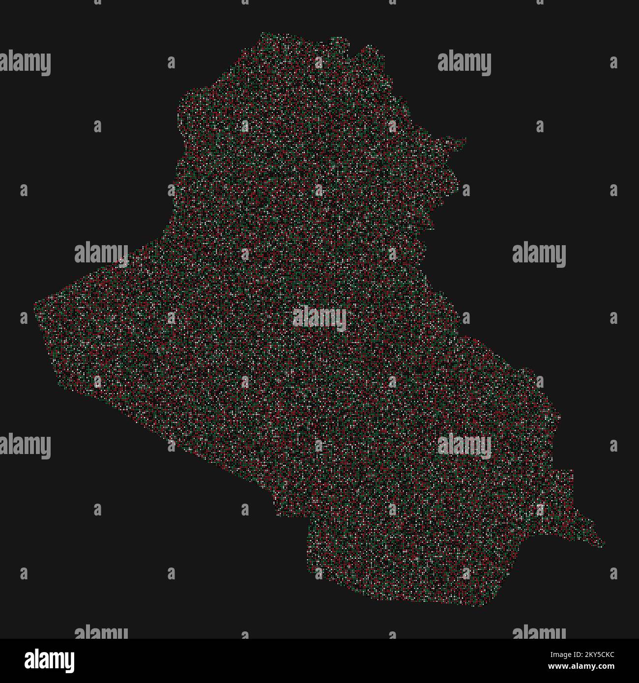 Iraq Silhouette Pixelated generative pattern illustration Stock Vector ...