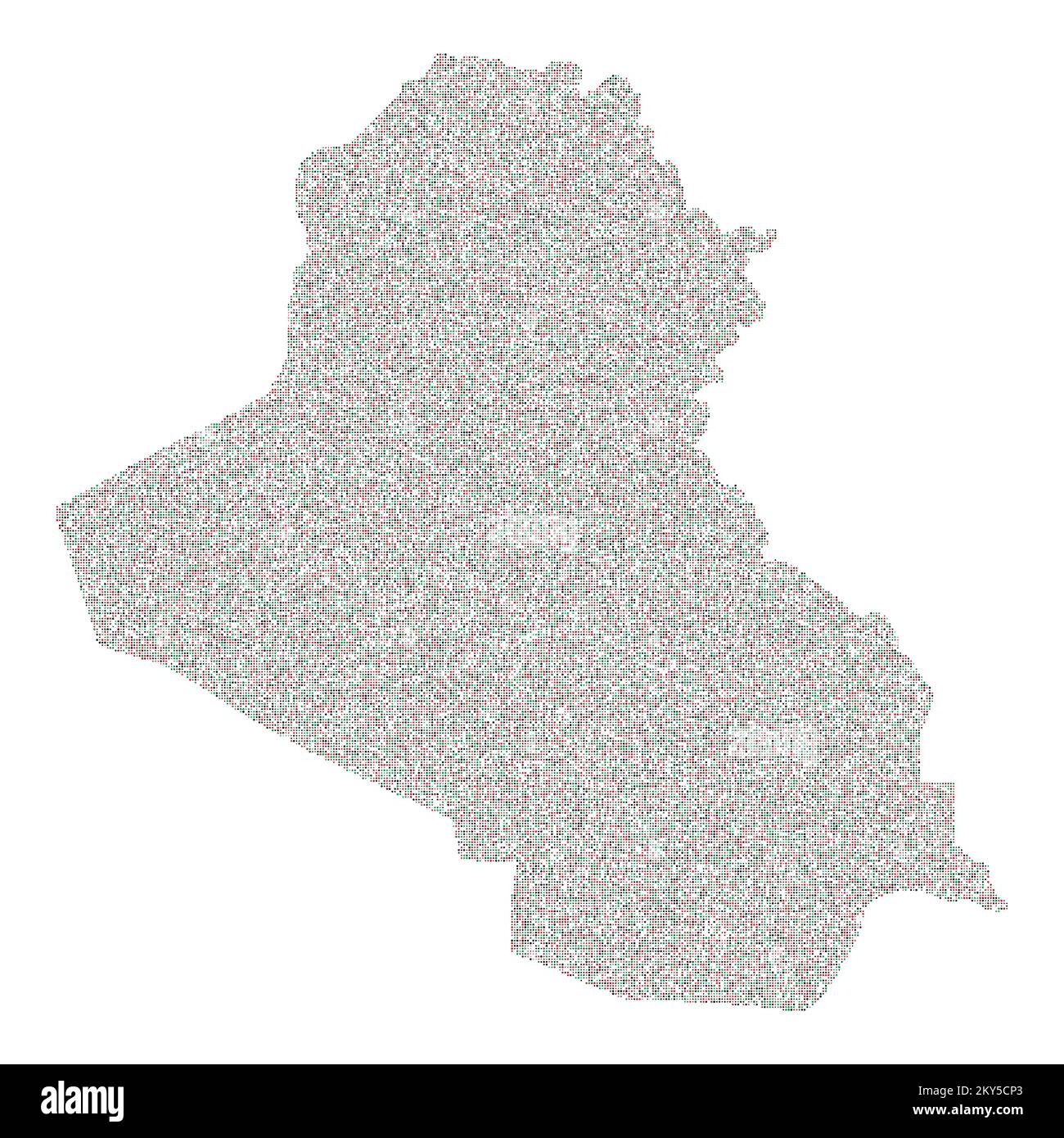 Iraq Silhouette Pixelated generative pattern illustration Stock Vector ...