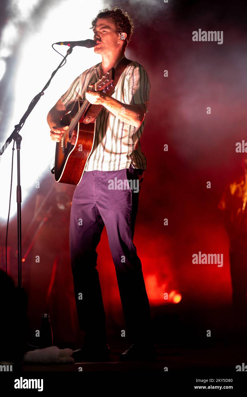 Vance Joy, Australian singer songwriter performing live in 2022 Stock ...