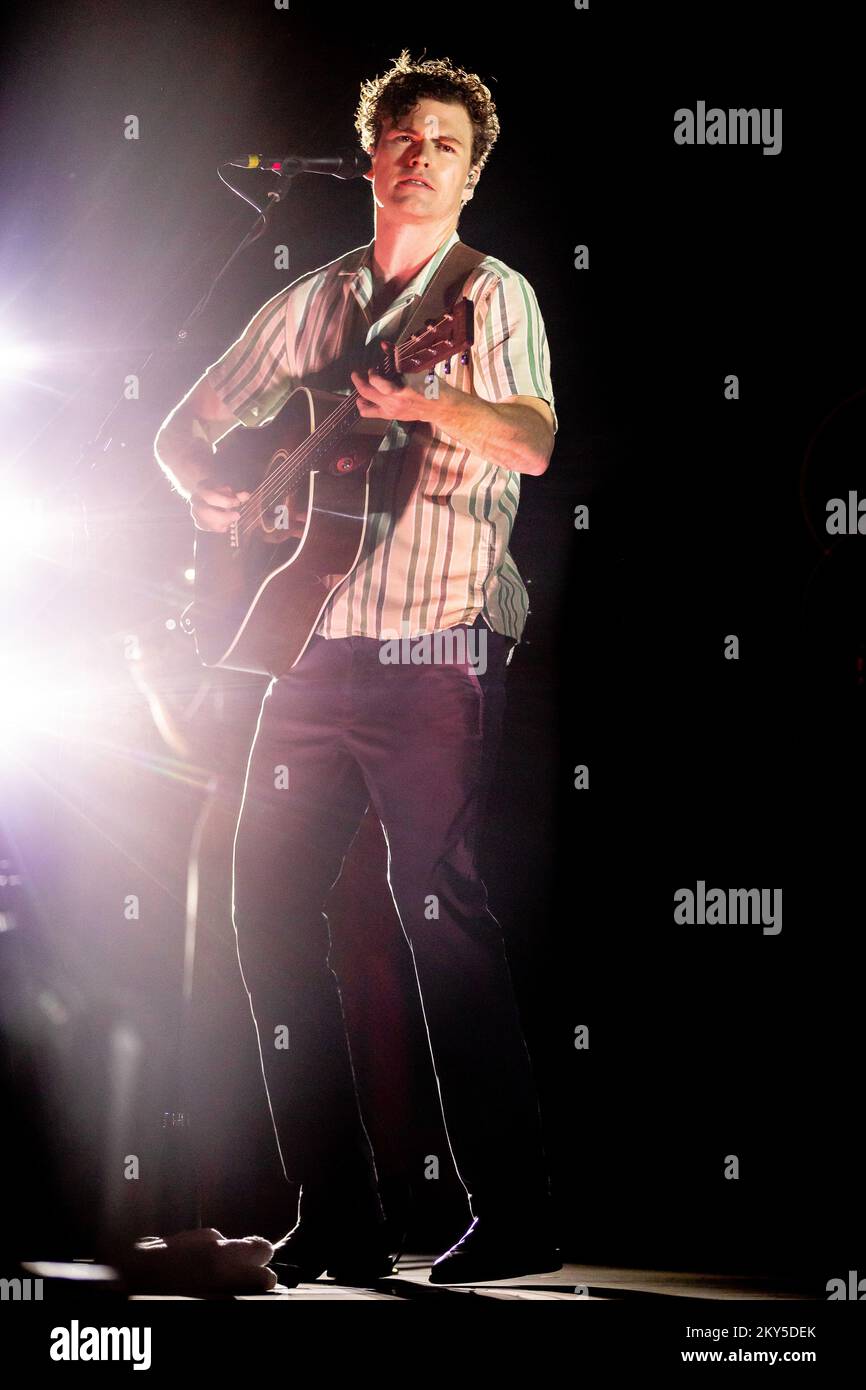 Vance Joy, Australian singer songwriter performing live in 2022 Stock ...