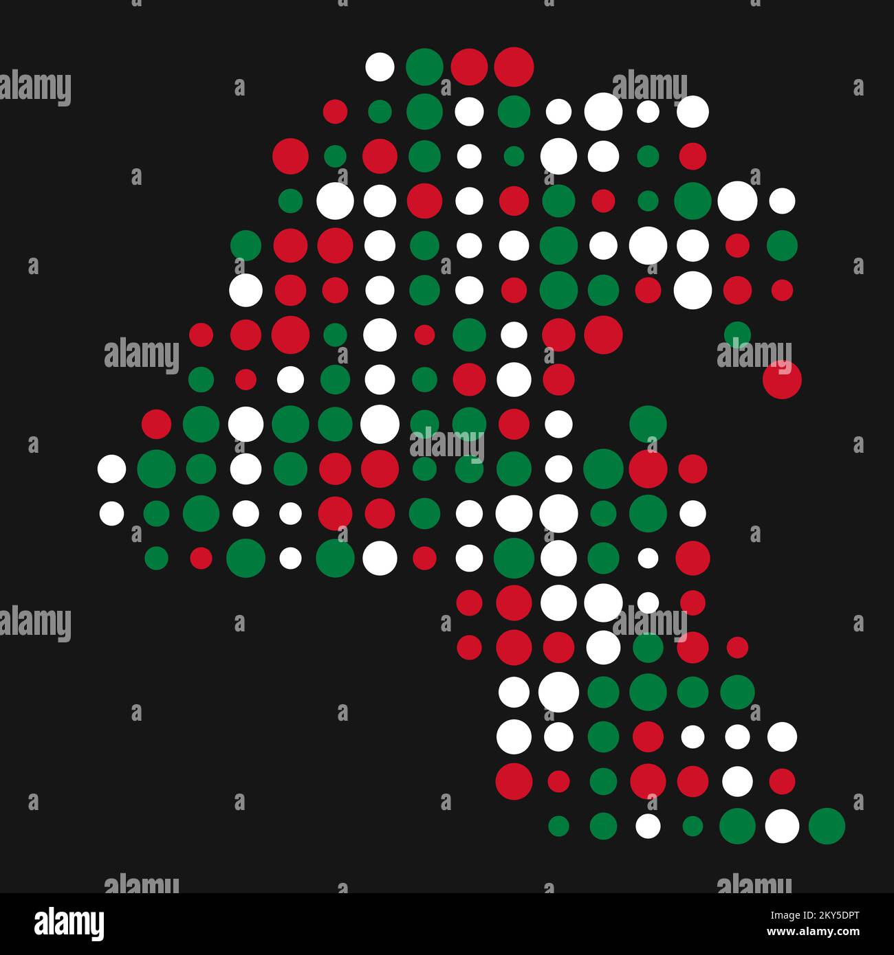 Kuwait Silhouette Pixelated generative pattern illustration Stock ...