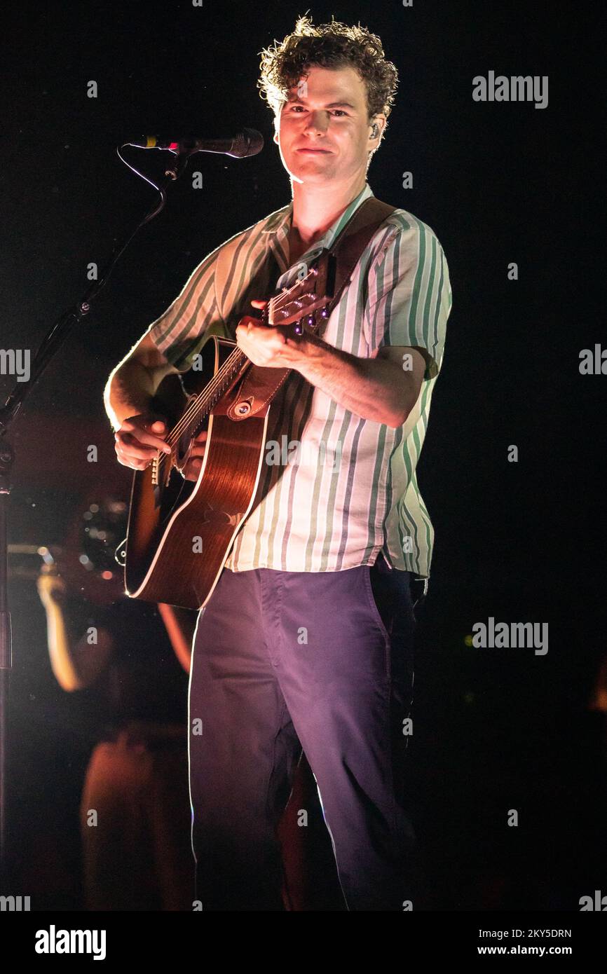 Vance Joy, Australian singer songwriter performing live in 2022 Stock ...