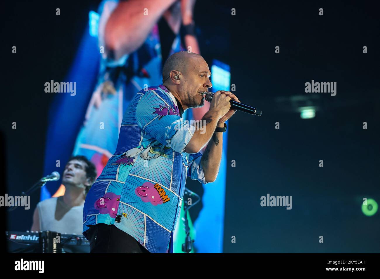 Assago Milan, Italy. 30th Nov, 2022. Max Pezzali performs live on stage ...