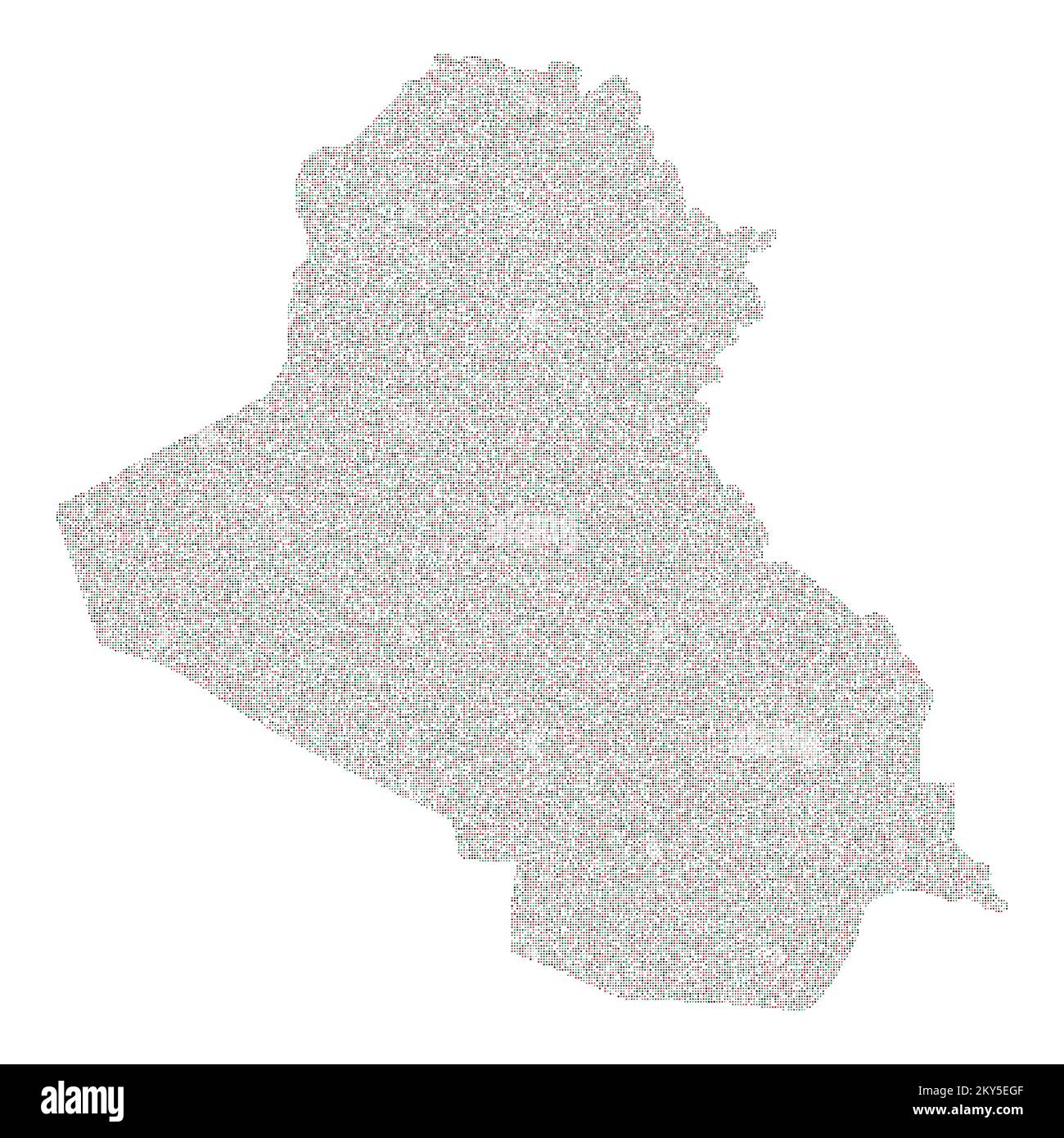 Iraq Silhouette Pixelated generative pattern illustration Stock Vector ...