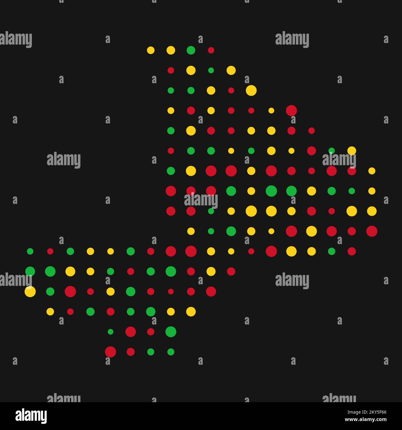 Mali Silhouette Pixelated generative pattern illustration Stock Vector ...