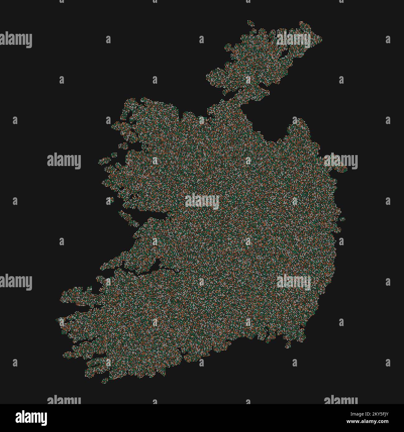 Classic map of ireland Stock Vector Images - Alamy