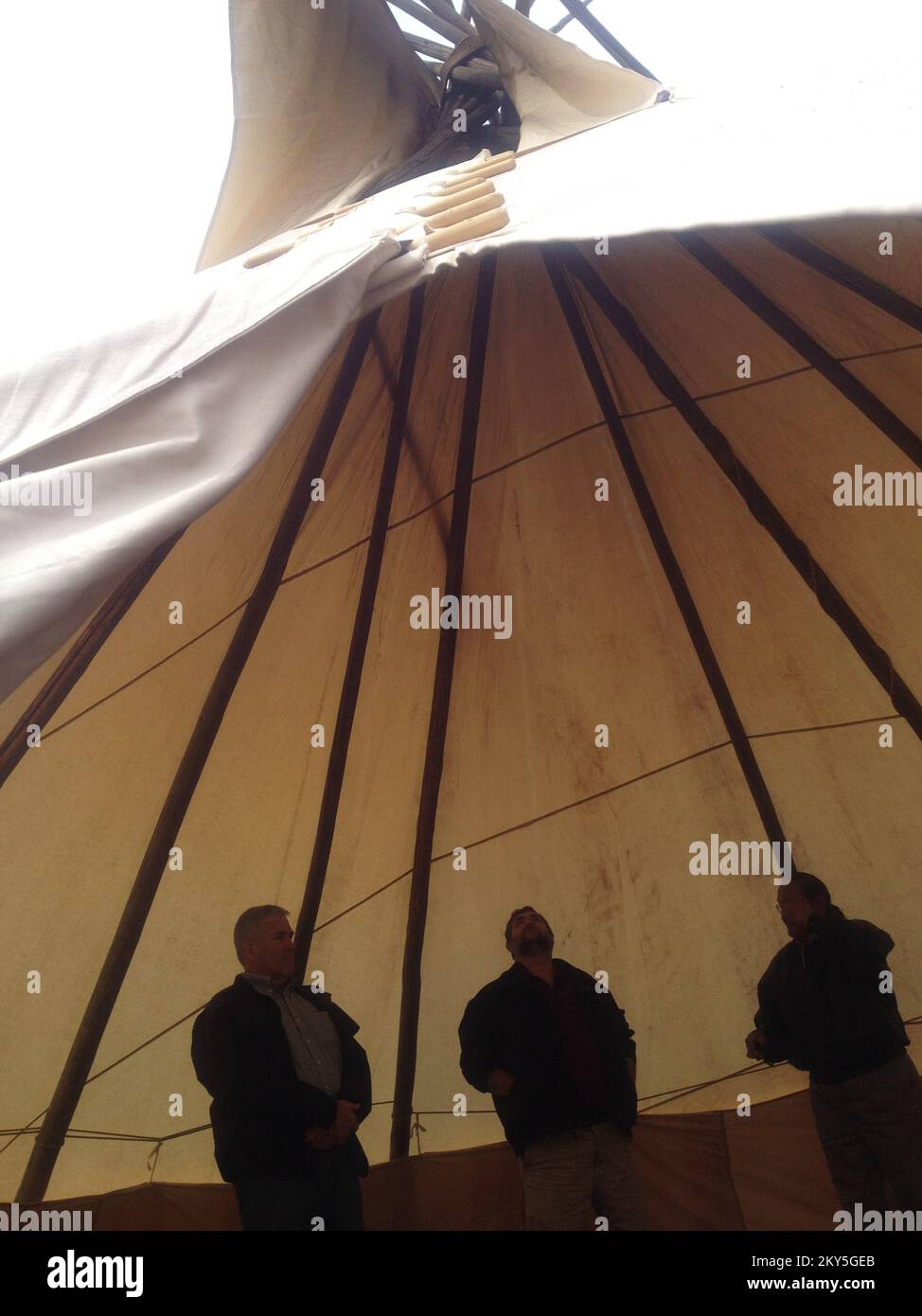 Window Rock, Ariz., March 20, 2013 From inside a Native American Tipi ...