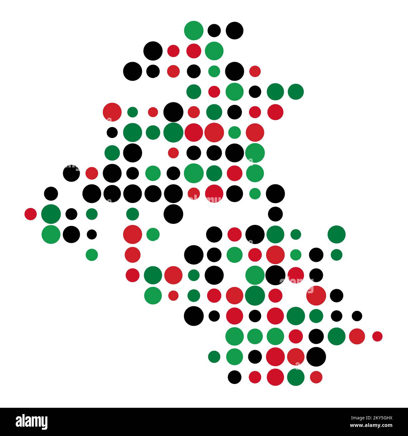 Iraq Silhouette Pixelated generative pattern illustration Stock Vector ...