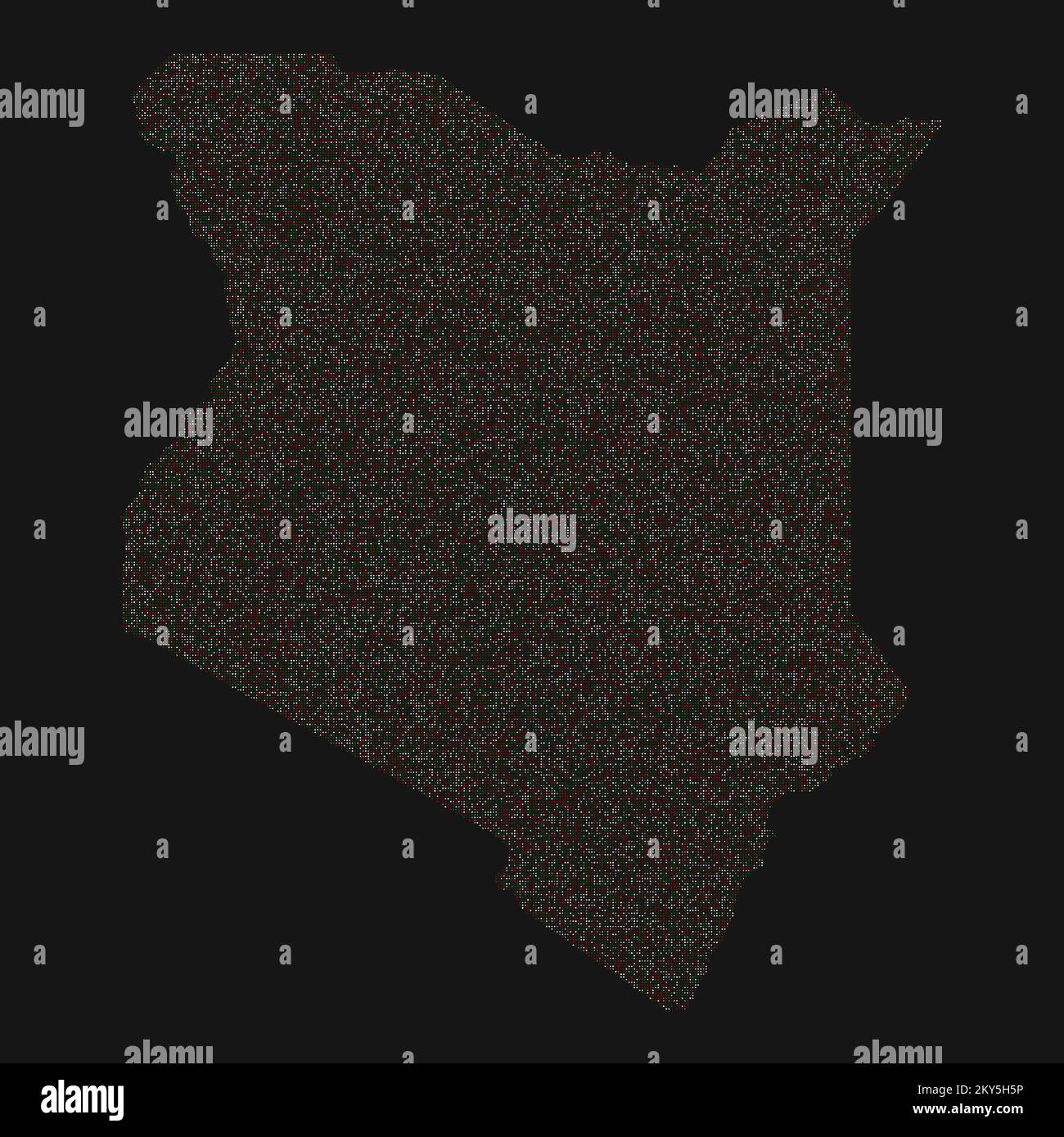 Kenya Silhouette Pixelated generative pattern illustration Stock Vector ...