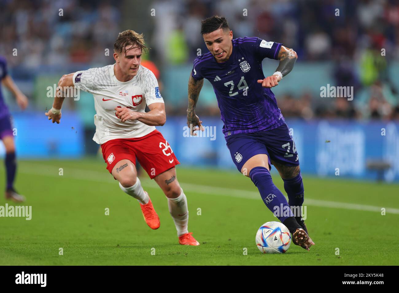 Doha, Qatar. 30th Nov, 2022. (L to R) Michal Skoras (POL), Enzo ...