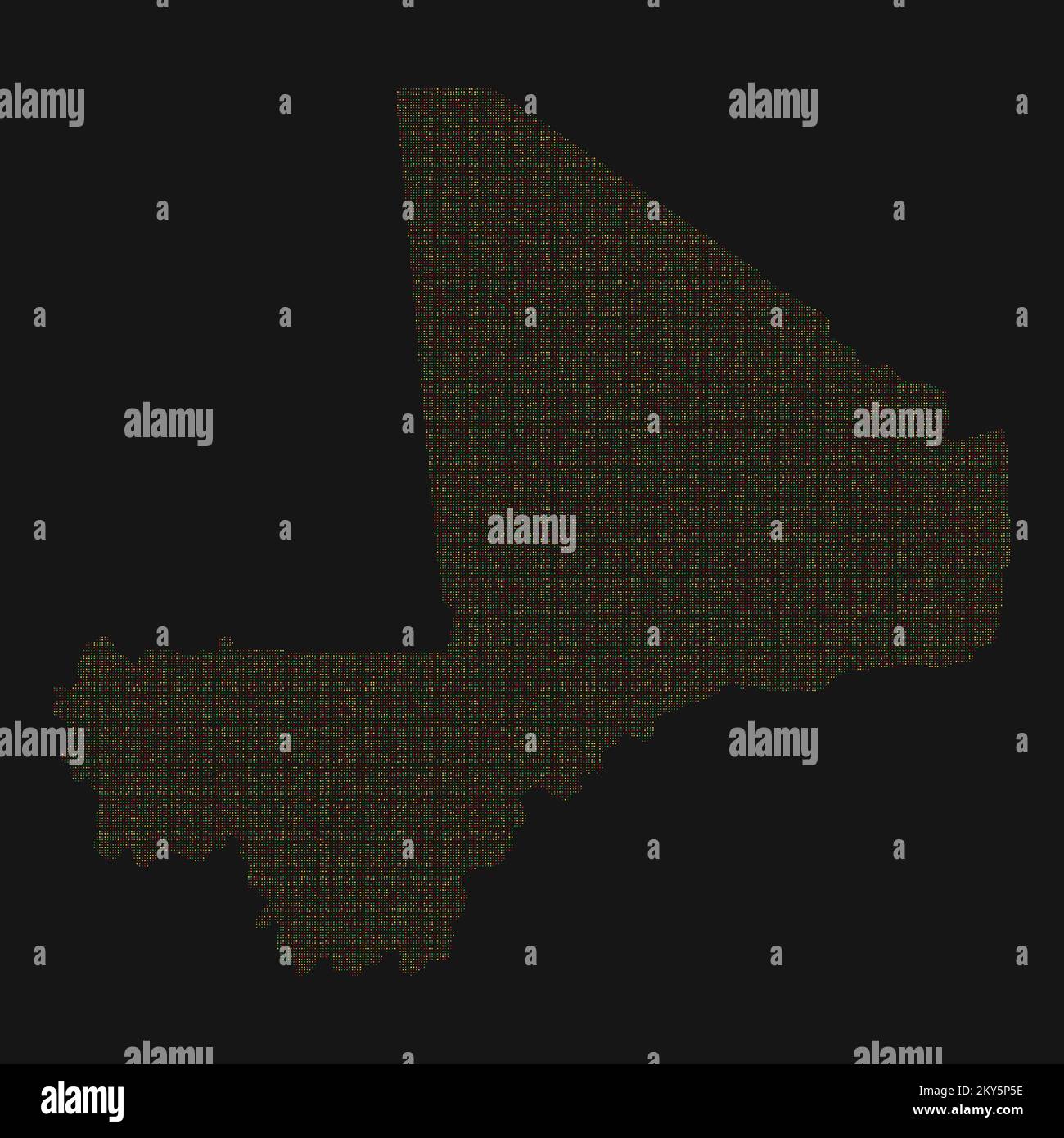 Mali Silhouette Pixelated generative pattern illustration Stock Vector ...
