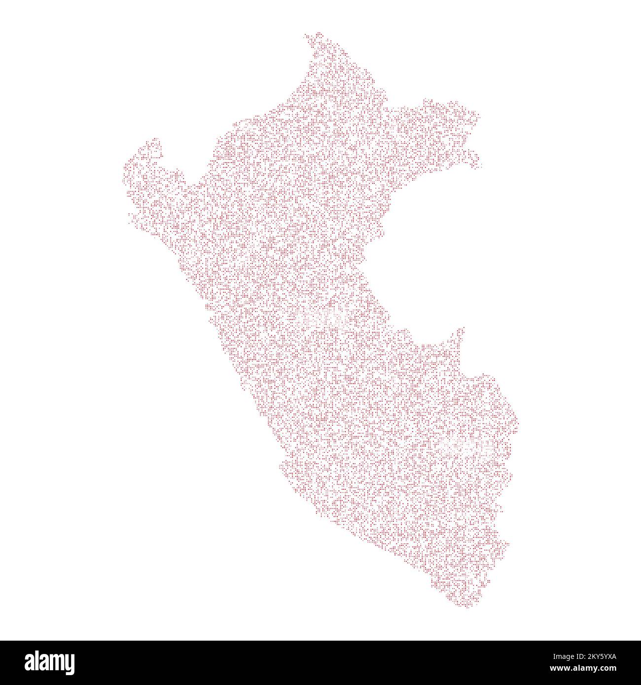 Peru Silhouette Pixelated generative pattern illustration Stock Vector ...