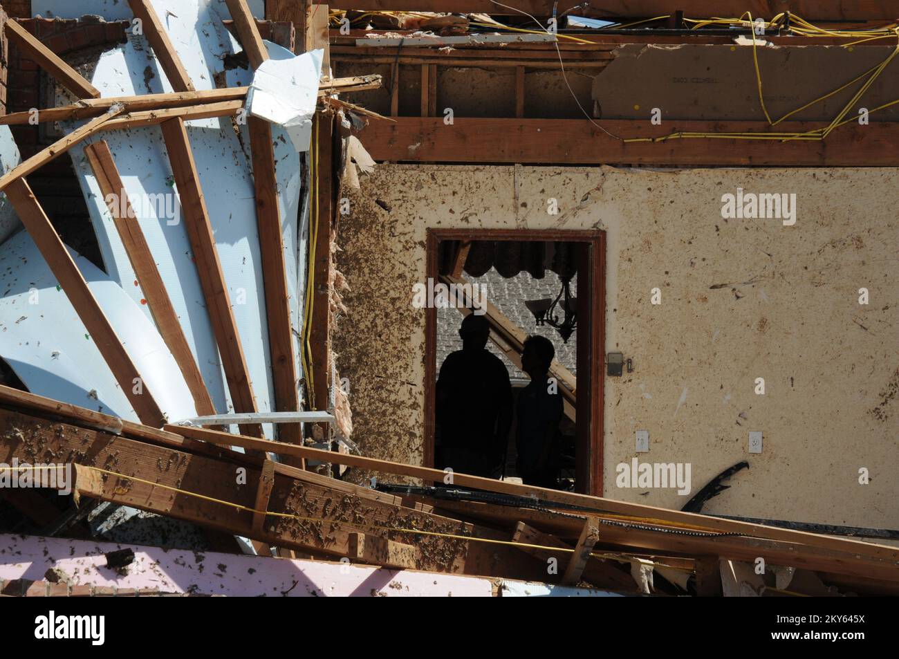 Survivors Inside Destroyed Home.. Photographs Relating to Disasters and ...