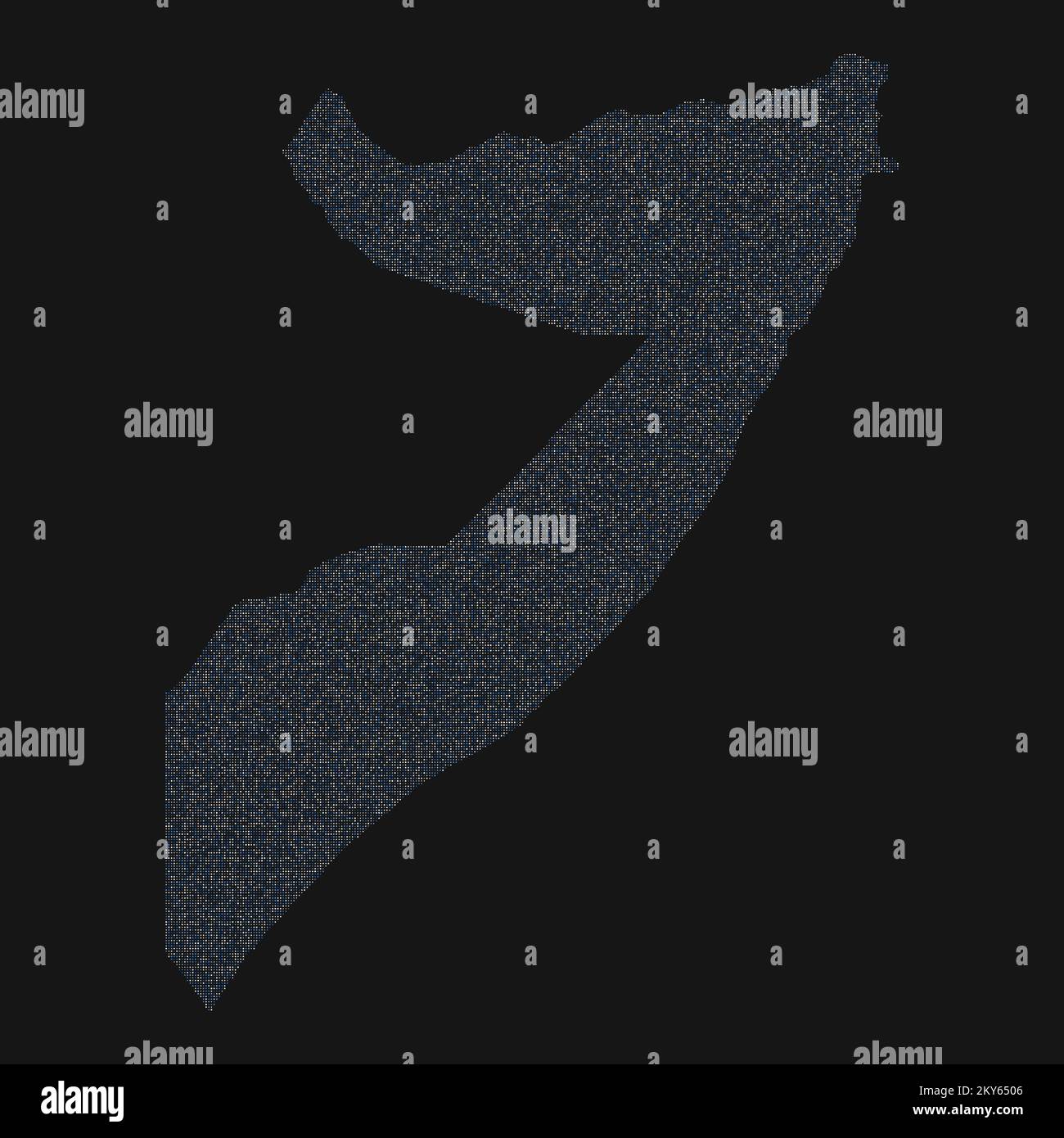 Somalia Silhouette Pixelated generative pattern illustration Stock ...