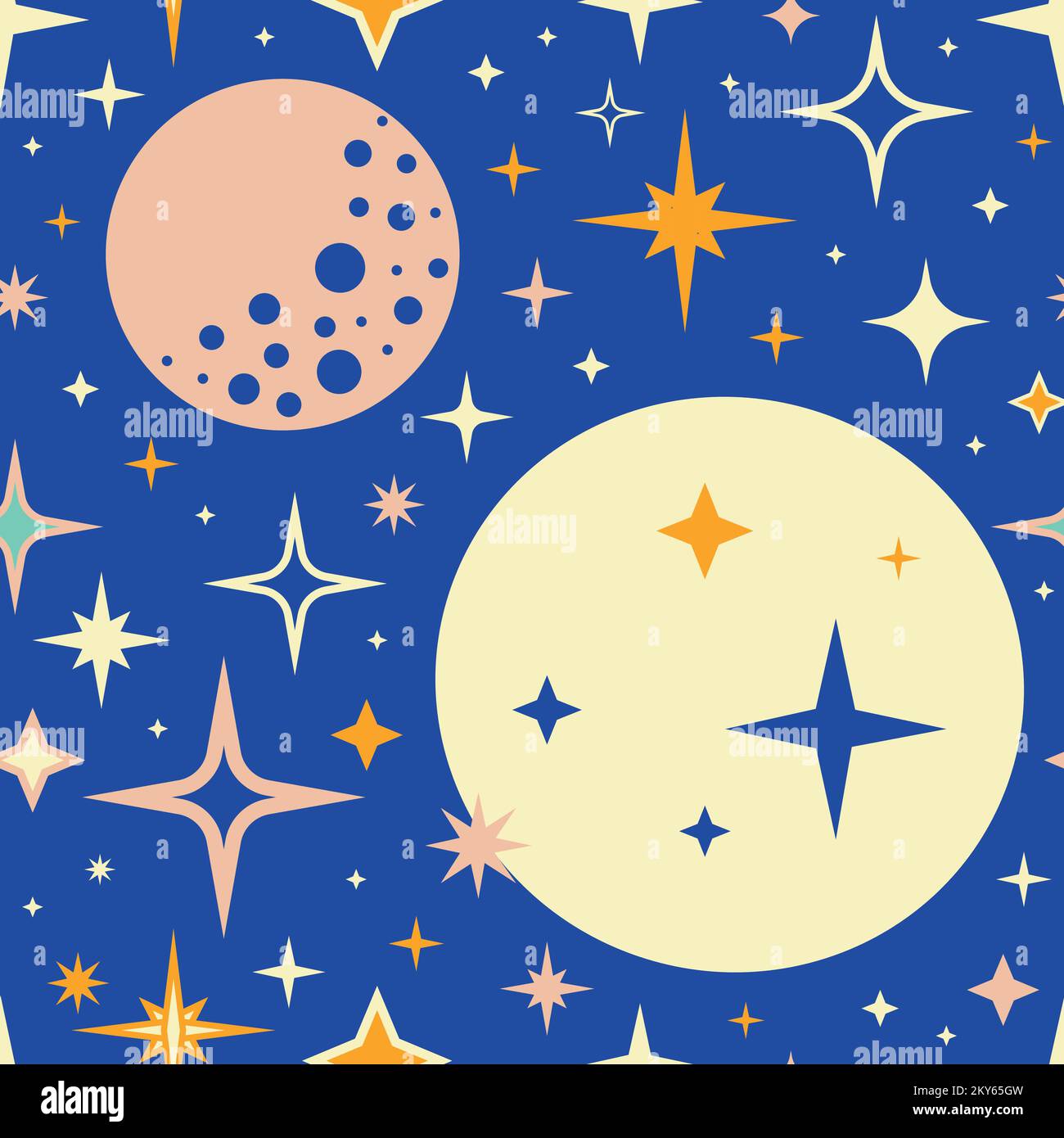 Stars vector mid century modern hi-res stock photography and images - Alamy