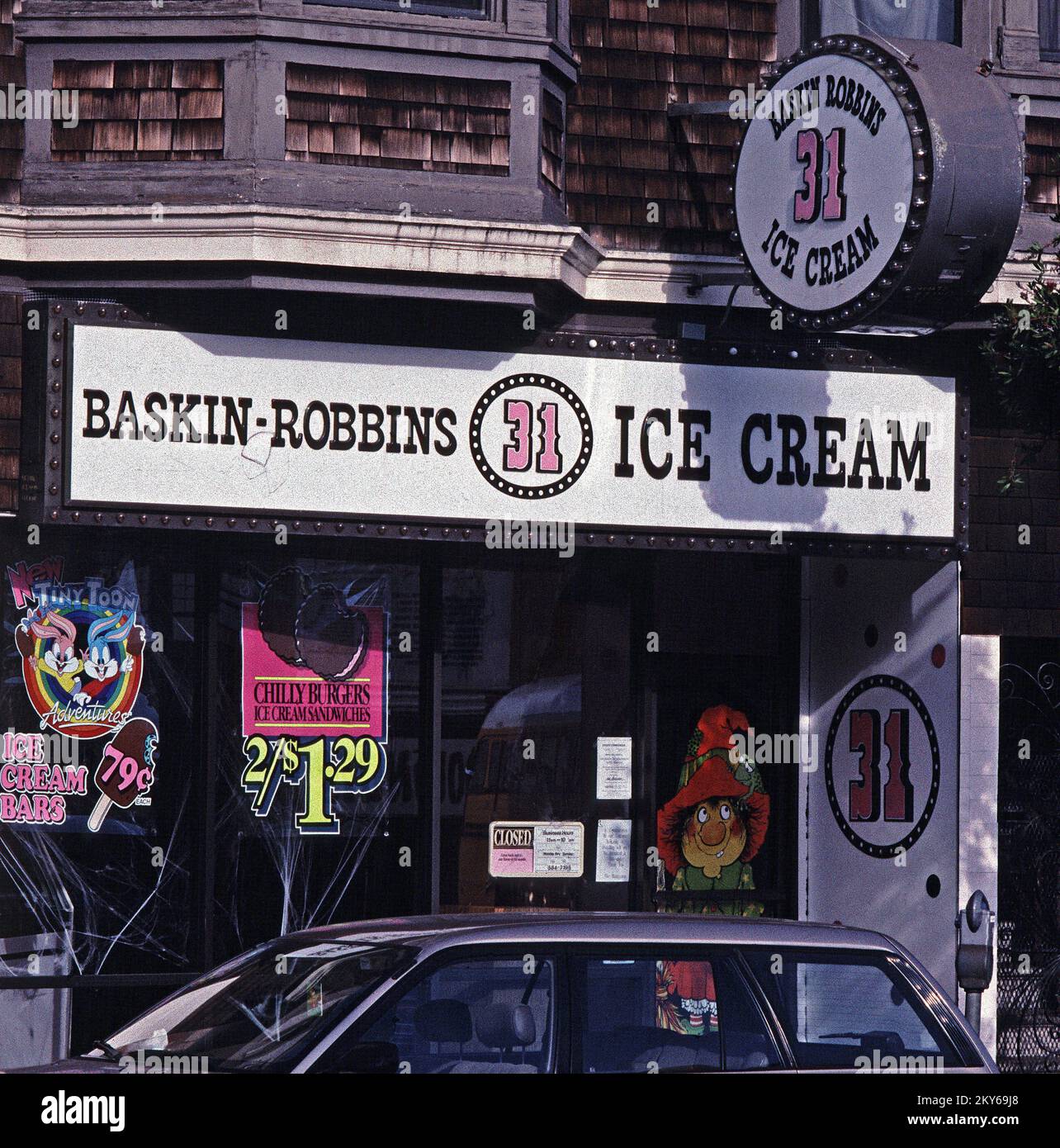 Baskin-Robbins ice cream shop in San Francisco, California, 1991 Stock ...