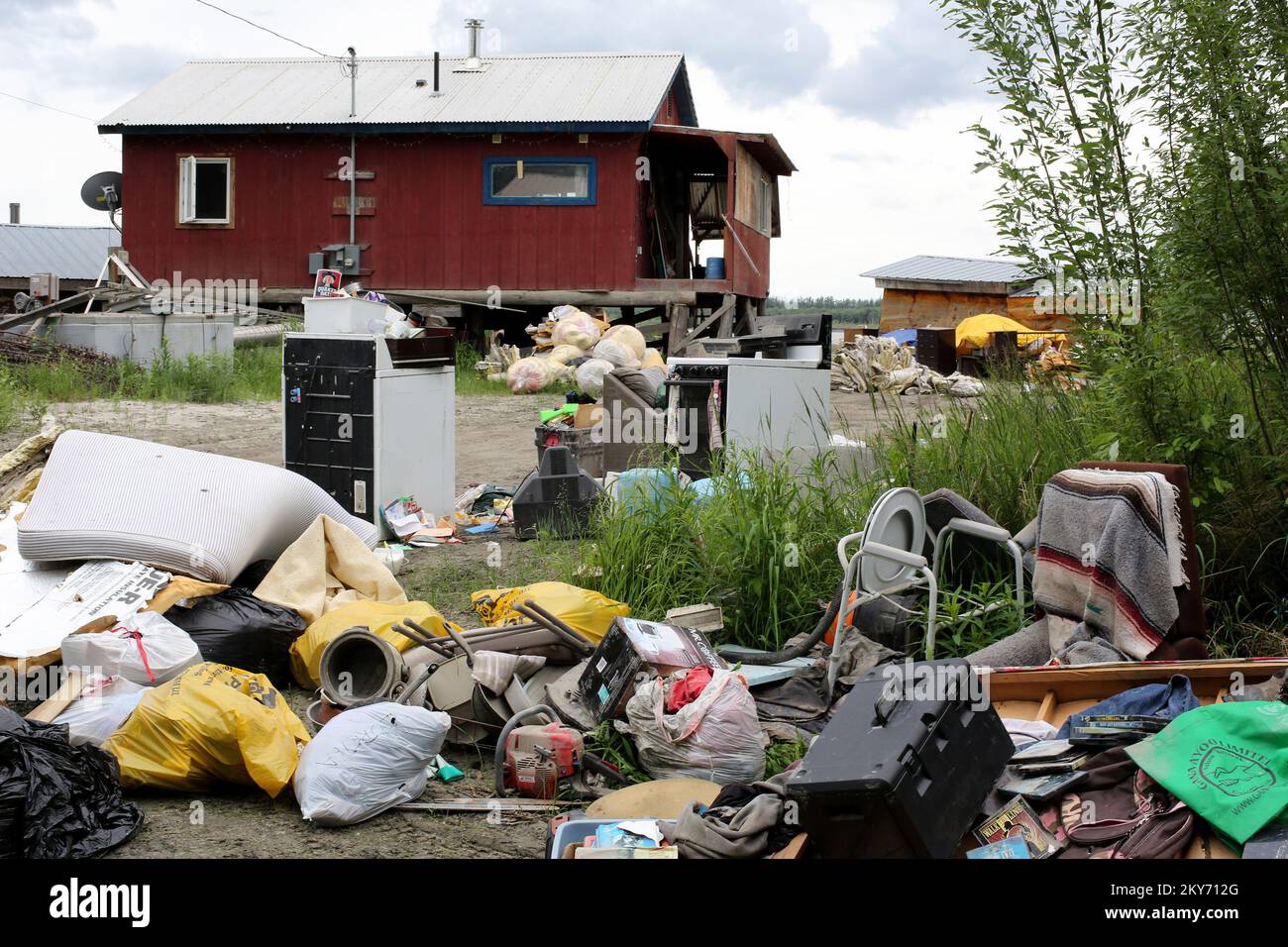 After effects of severe flooding hi-res stock photography and images ...
