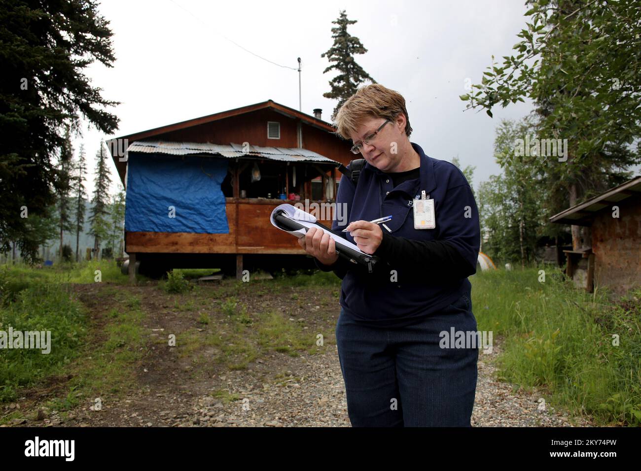 Hughes, Alaska, July 7, 2013 FEMA Mitigation Specialist Belinda Dougan ...