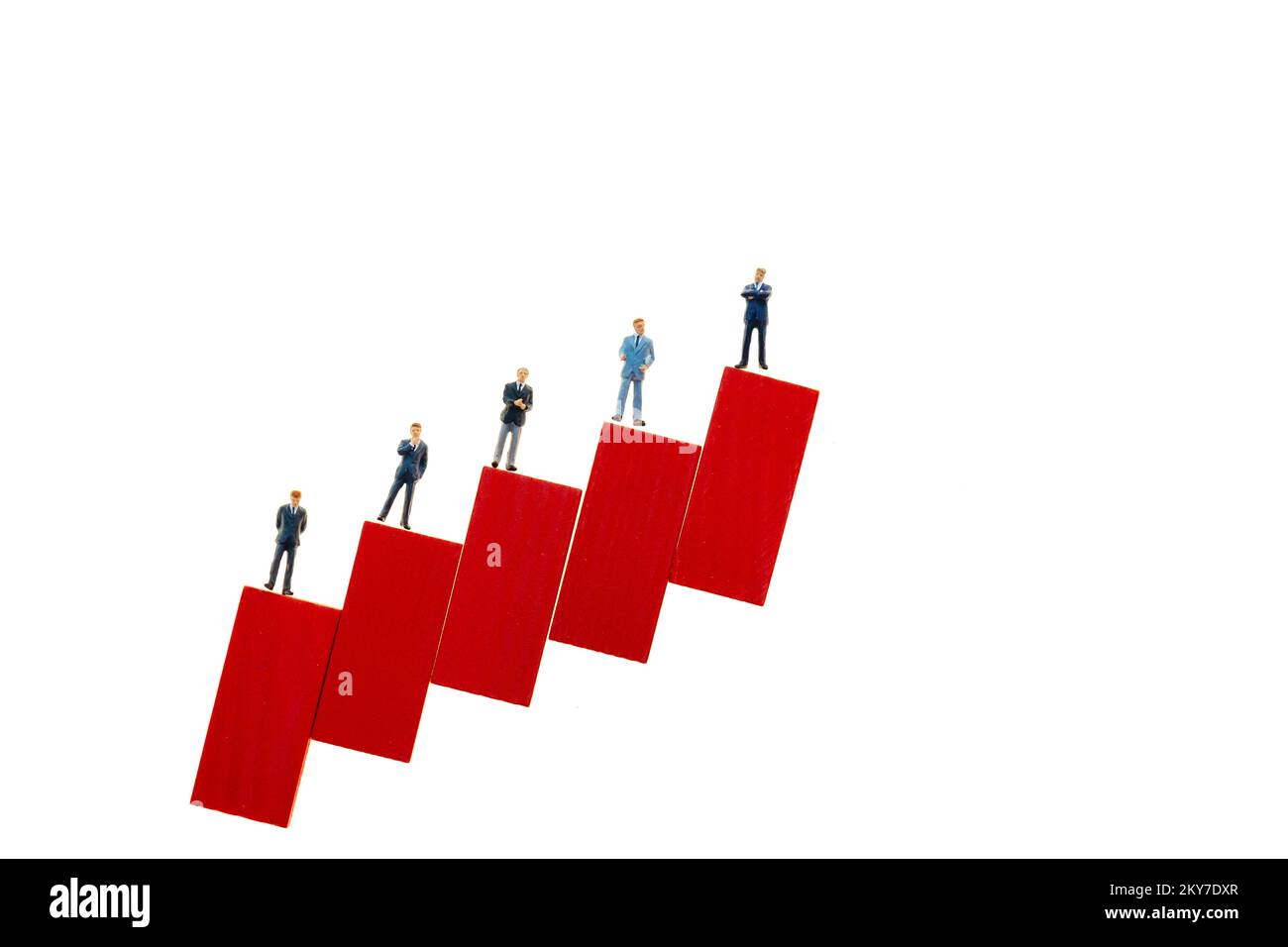 team concept. Hierarchy in the work team and firm. Career growth ...