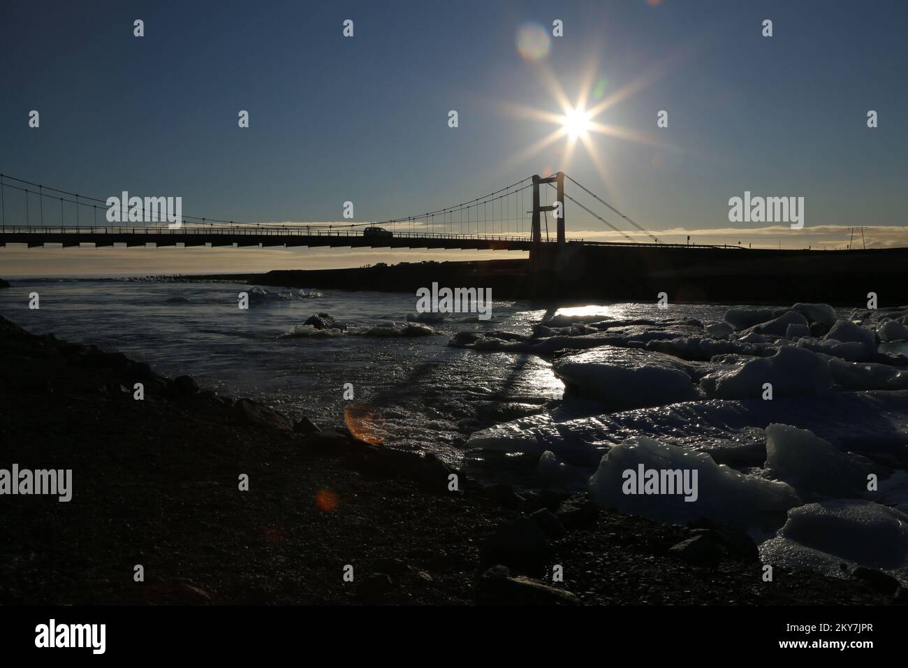 Road bridge sunset hi-res stock photography and images - Alamy