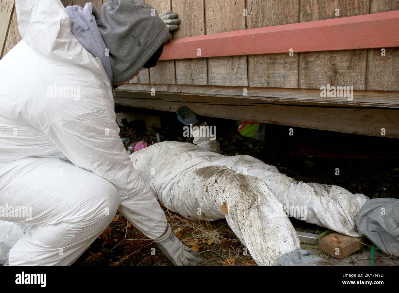 Hughes, AK, September 19, 2013 The California Hoopa Tribe volunteers ...