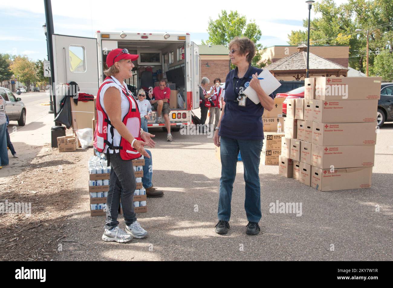 FEMA and the Red Cross work togethter to assist residents affect ...