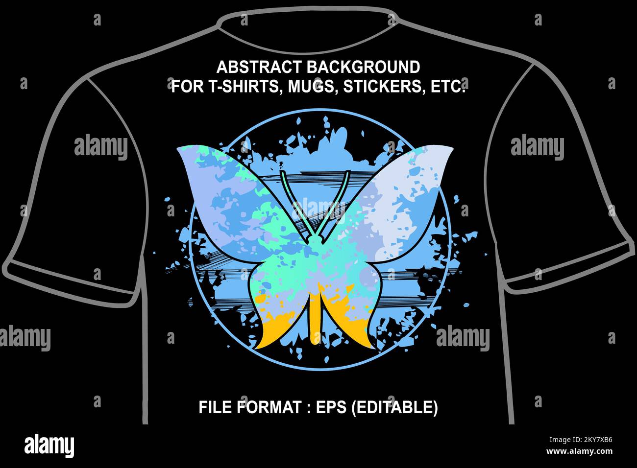 Colorful Abstract Backgound. Can be used for t-shirts, stickers, mugs ...