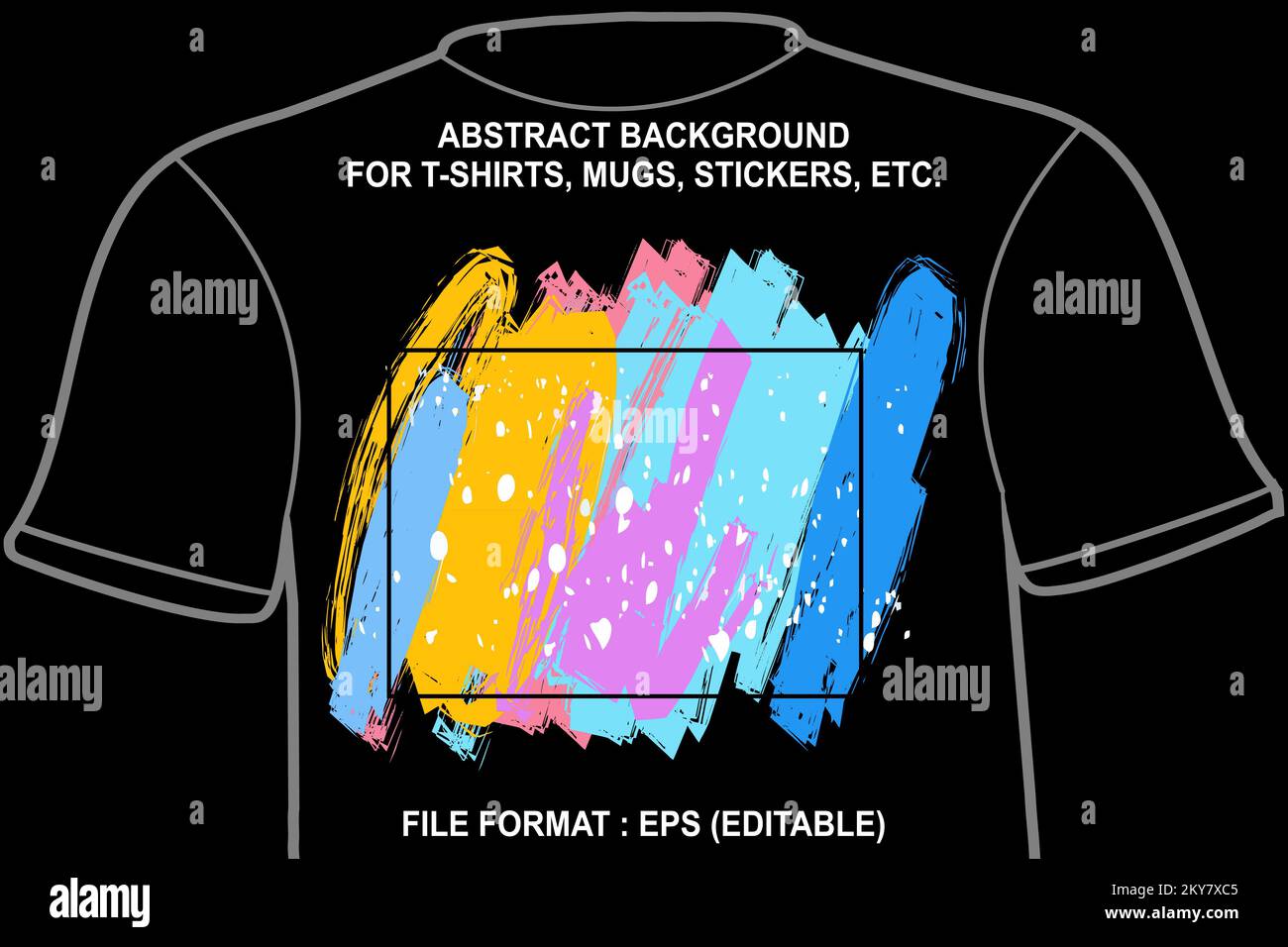 Colorful Abstract Backgound. Can be used for t-shirts, stickers, mugs ...