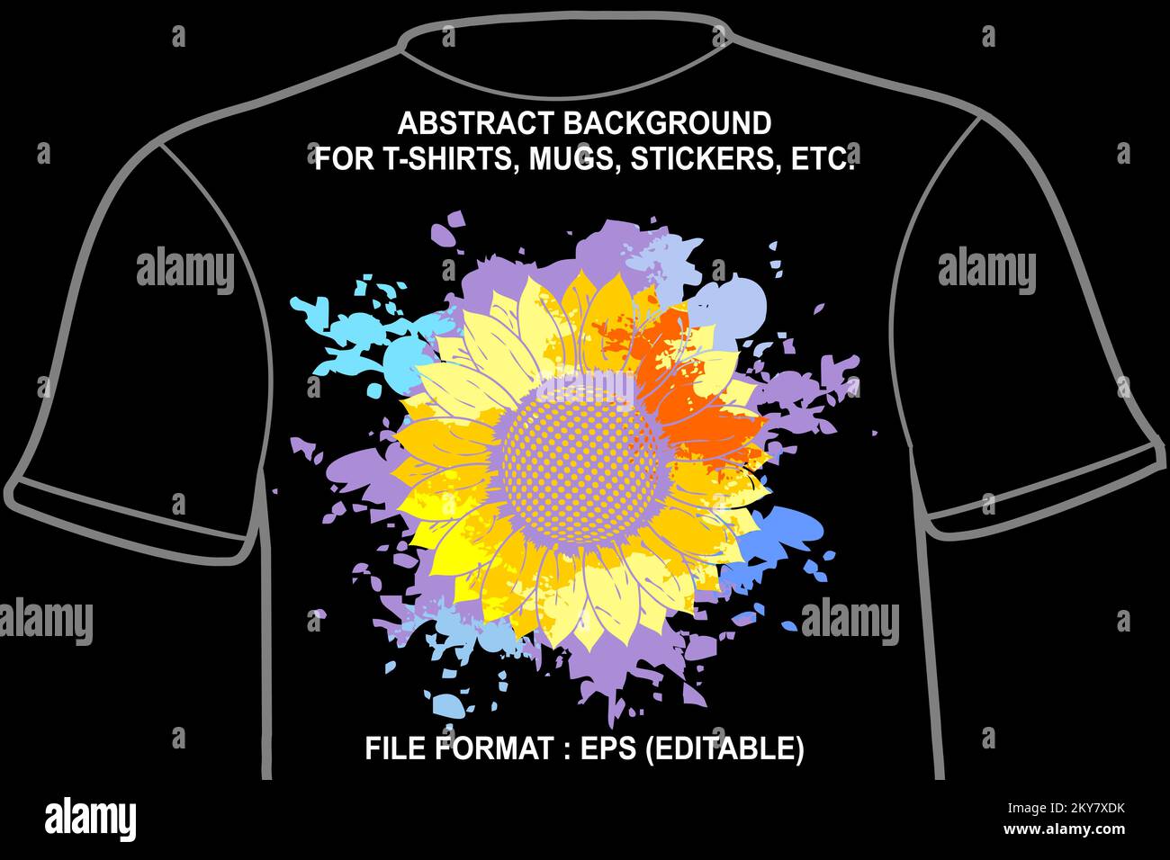 Colorful Abstract Backgound. Can be used for t-shirts, stickers, mugs ...