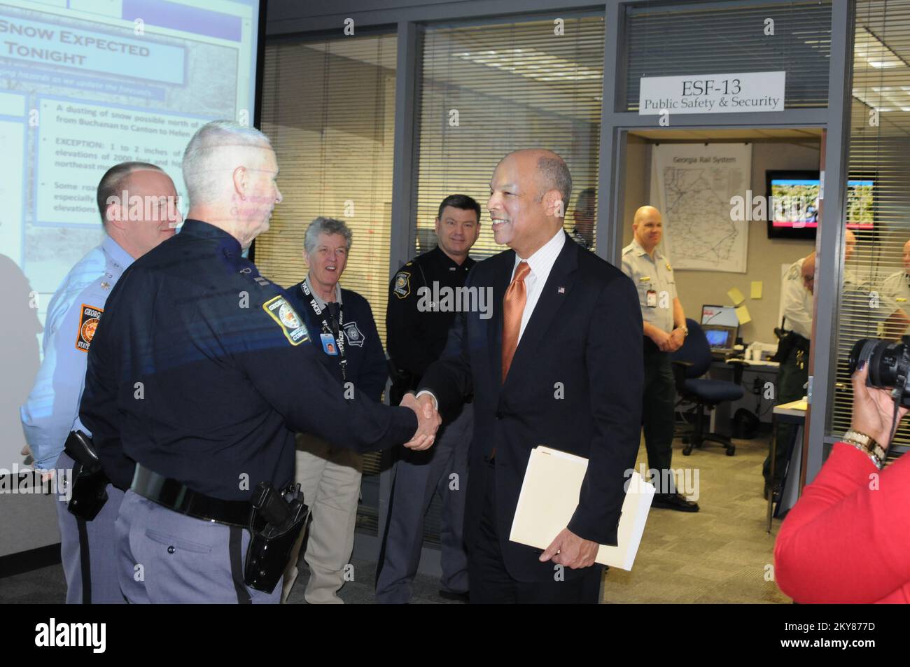 DHS Secretary Meets with Georgia Emergency Responders. Georgia Severe ...