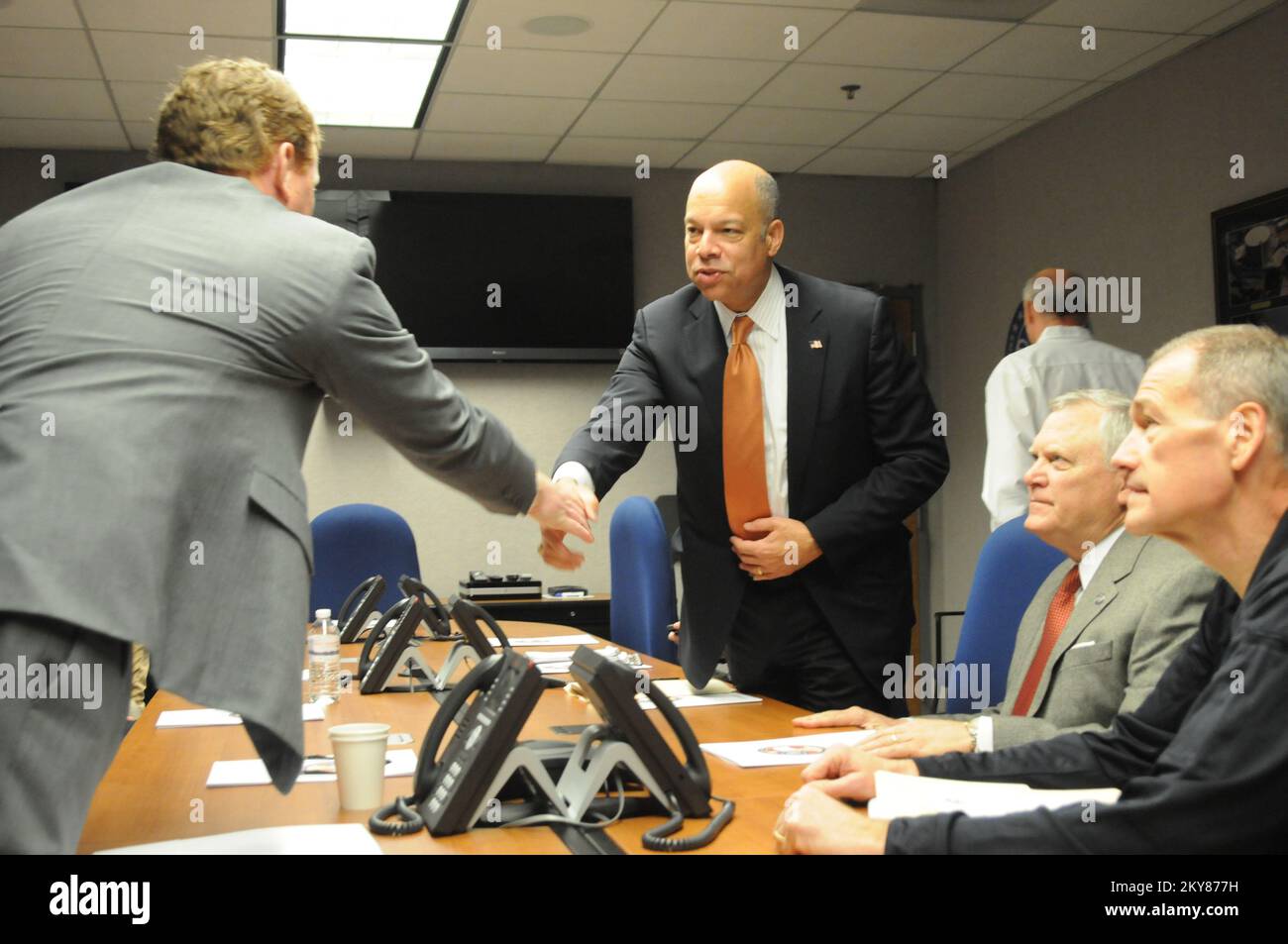 DHS Secretary and Governor at Executive Briefing. Georgia Severe Winter ...