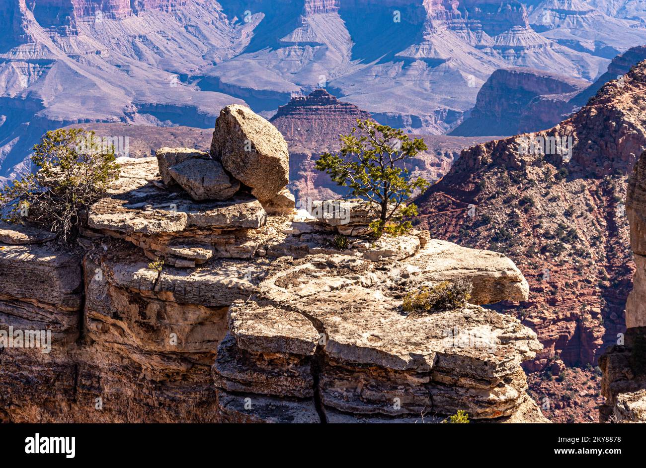 Grand Canyon Arizona South Rim near Mather Point Stock Photo - Alamy