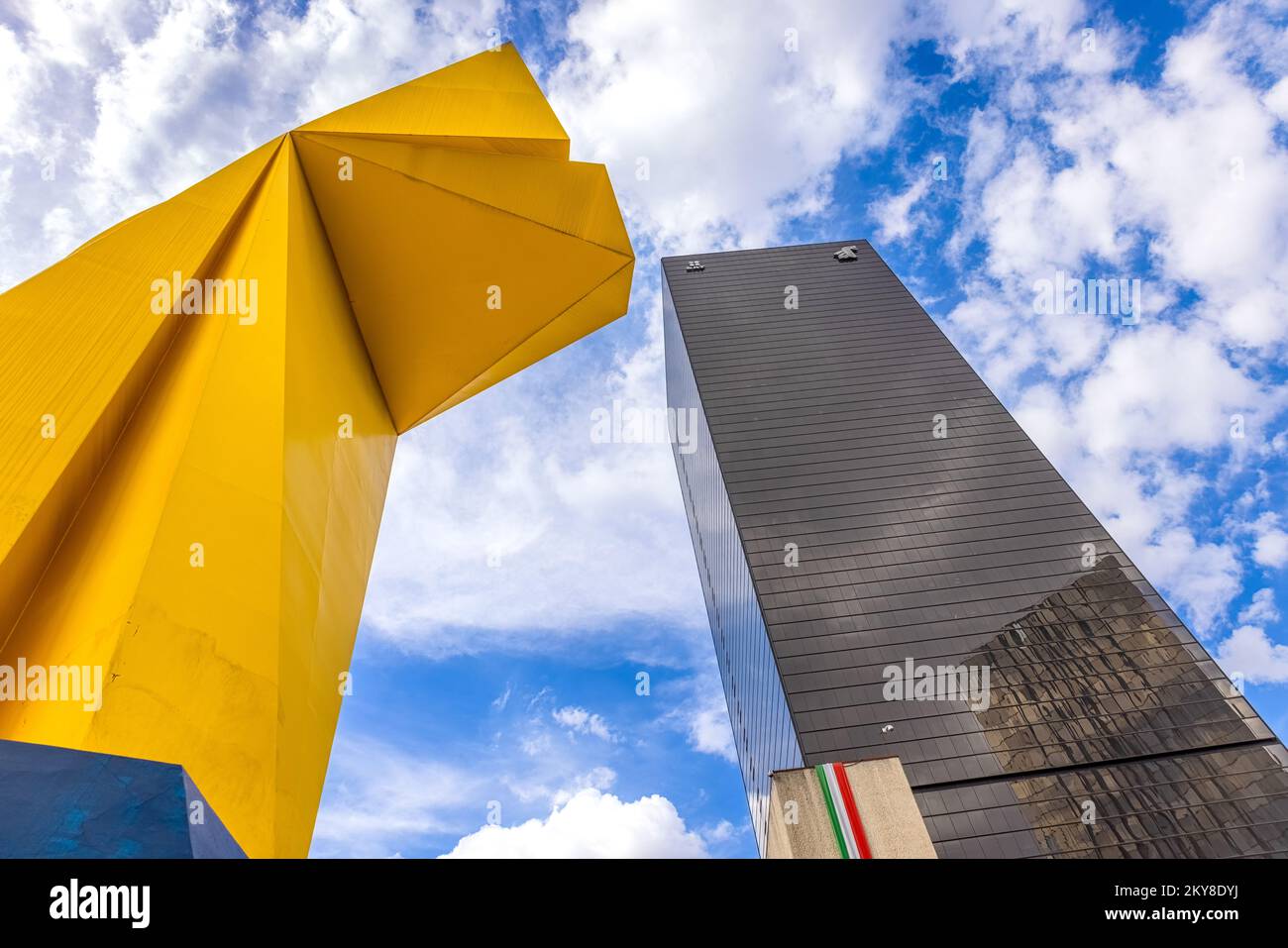 Mexico City, Mexico, 10 March, 2021: Landmark El Caballito Monument ...