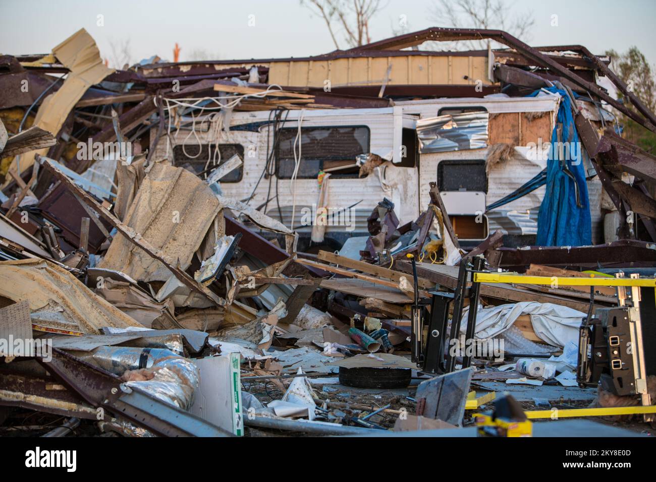 Mayflower, AR, May 2, 2014 ; Tornado debris and destruction at ...