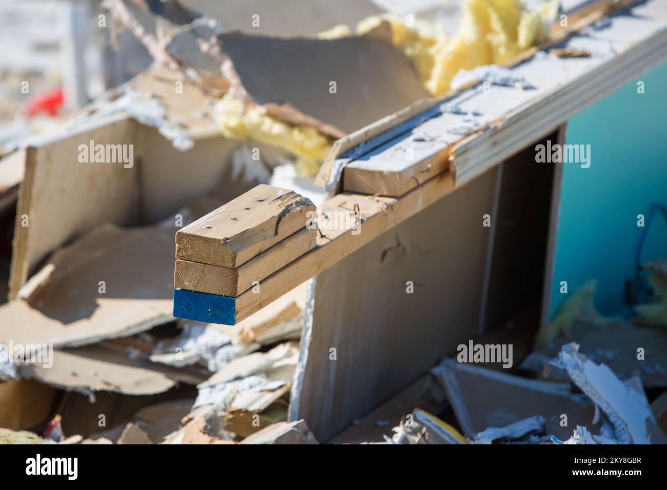 Mayflower, Ark., May 4, 2014 Tornado damage in the residential ...