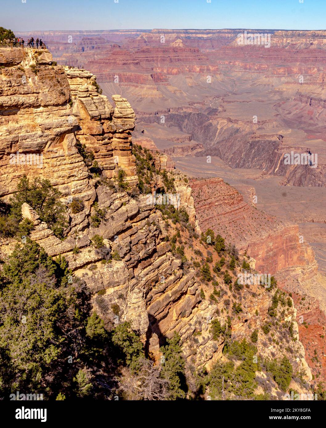 Grand Canyon Arizona South Rim near Mather Point Stock Photo - Alamy