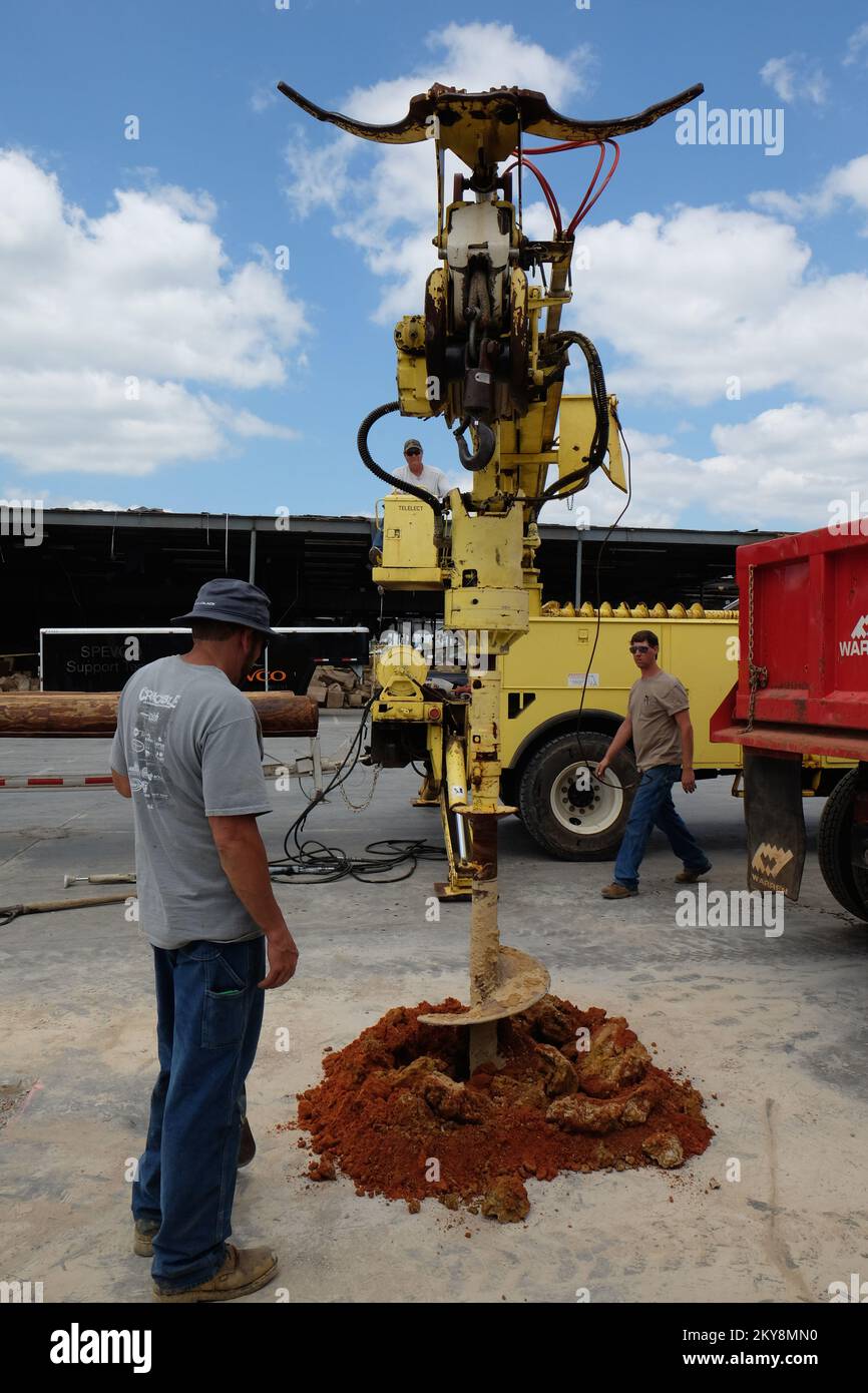Utility pole Auger. Mississippi Severe Storms, Tornadoes, and Flooding ...