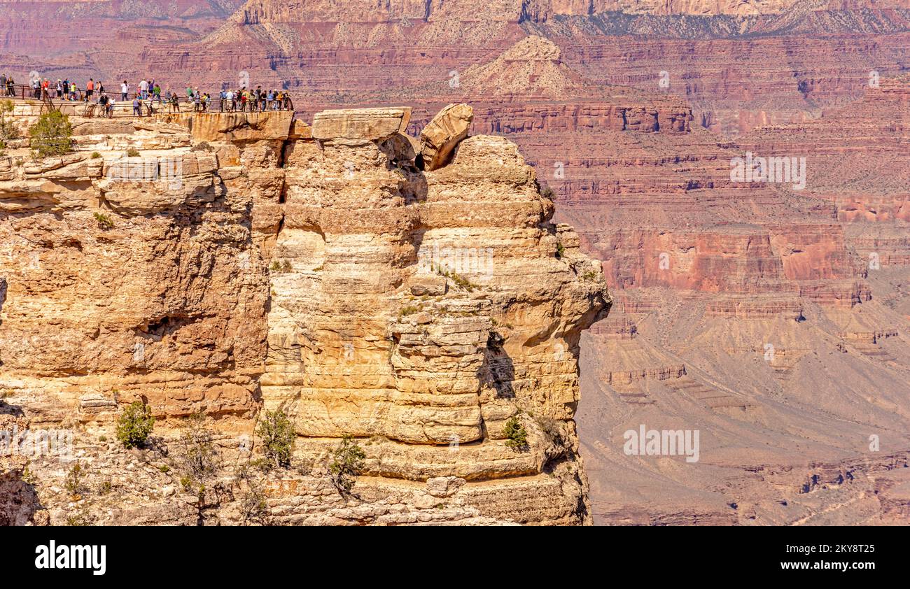 Grand Canyon Arizona South Rim near Mather Point Stock Photo - Alamy