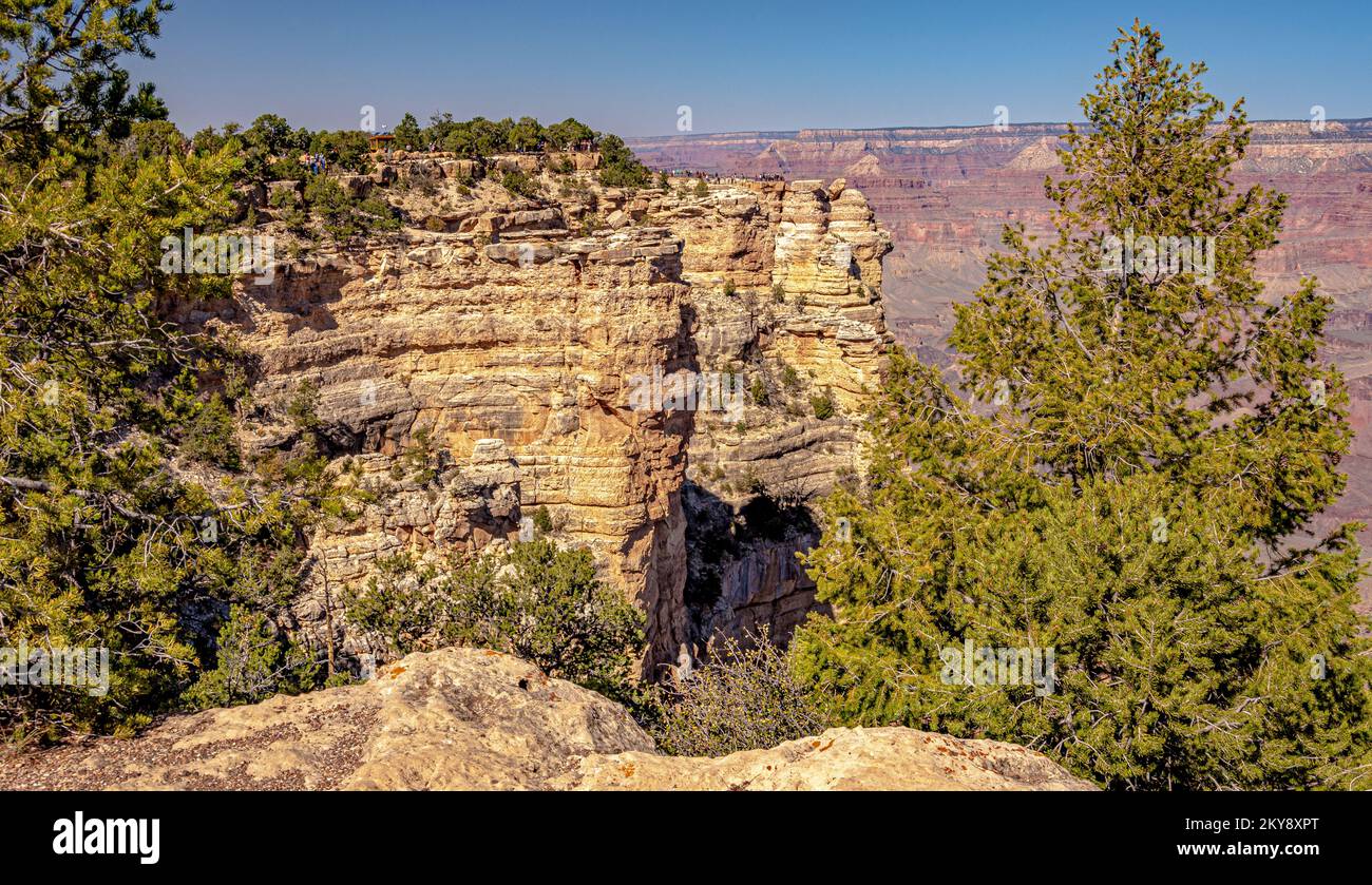 Grand Canyon Arizona South Rim near Mather Point Stock Photo - Alamy