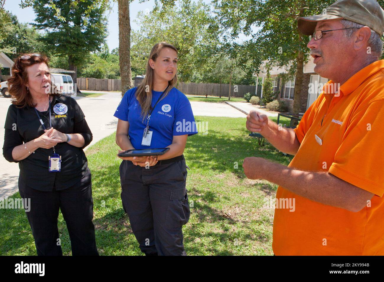 Pensacola, FL, May 21, 2014 Deaf disaster survivor, Paul Barnes Jr ...