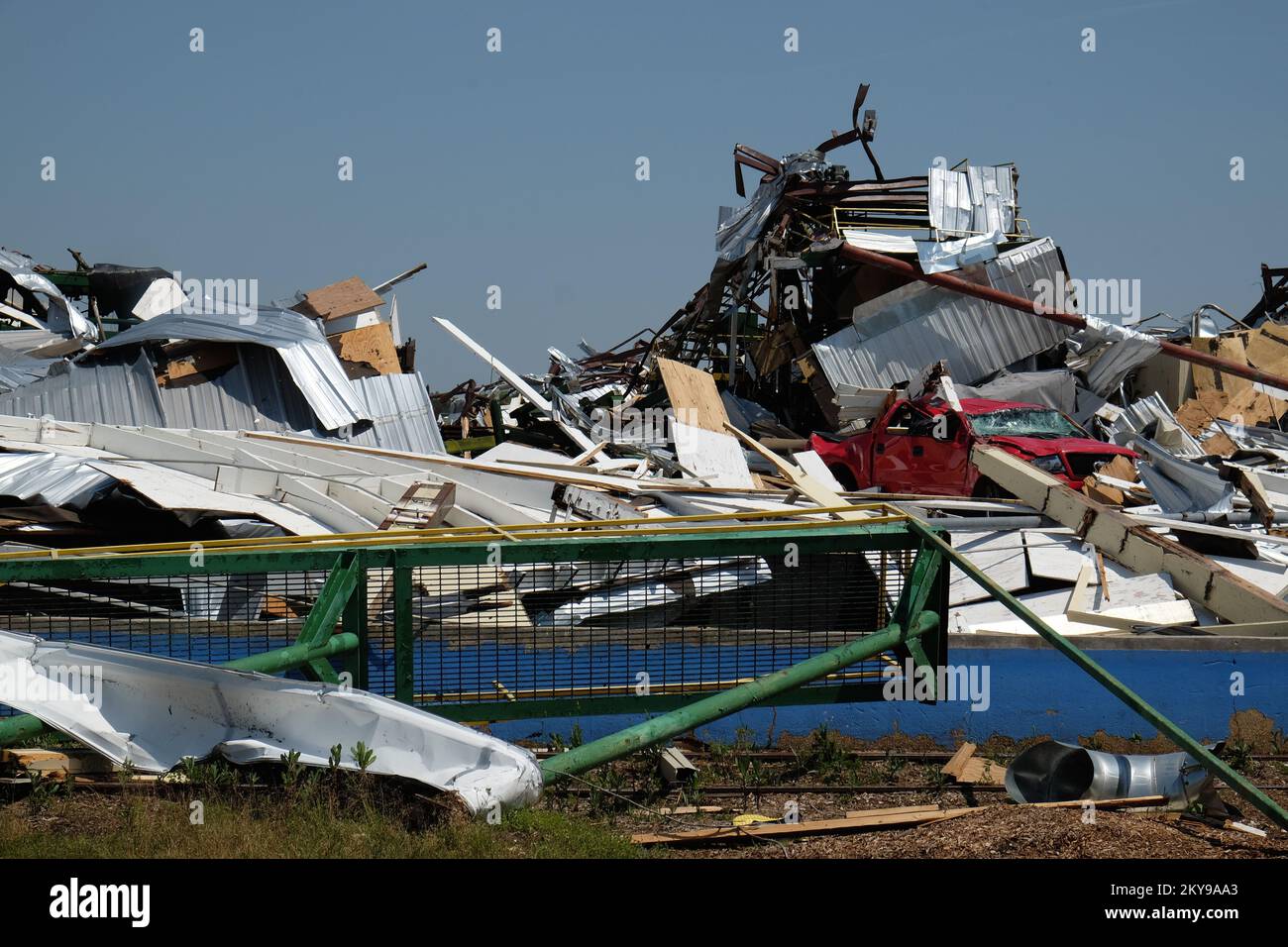 Destroyed Factory. Mississippi Severe Storms, Tornadoes, and Flooding ...