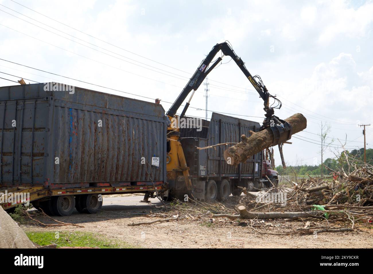 Debris Removal in Louisville. Mississippi Severe Storms, Tornadoes, and ...