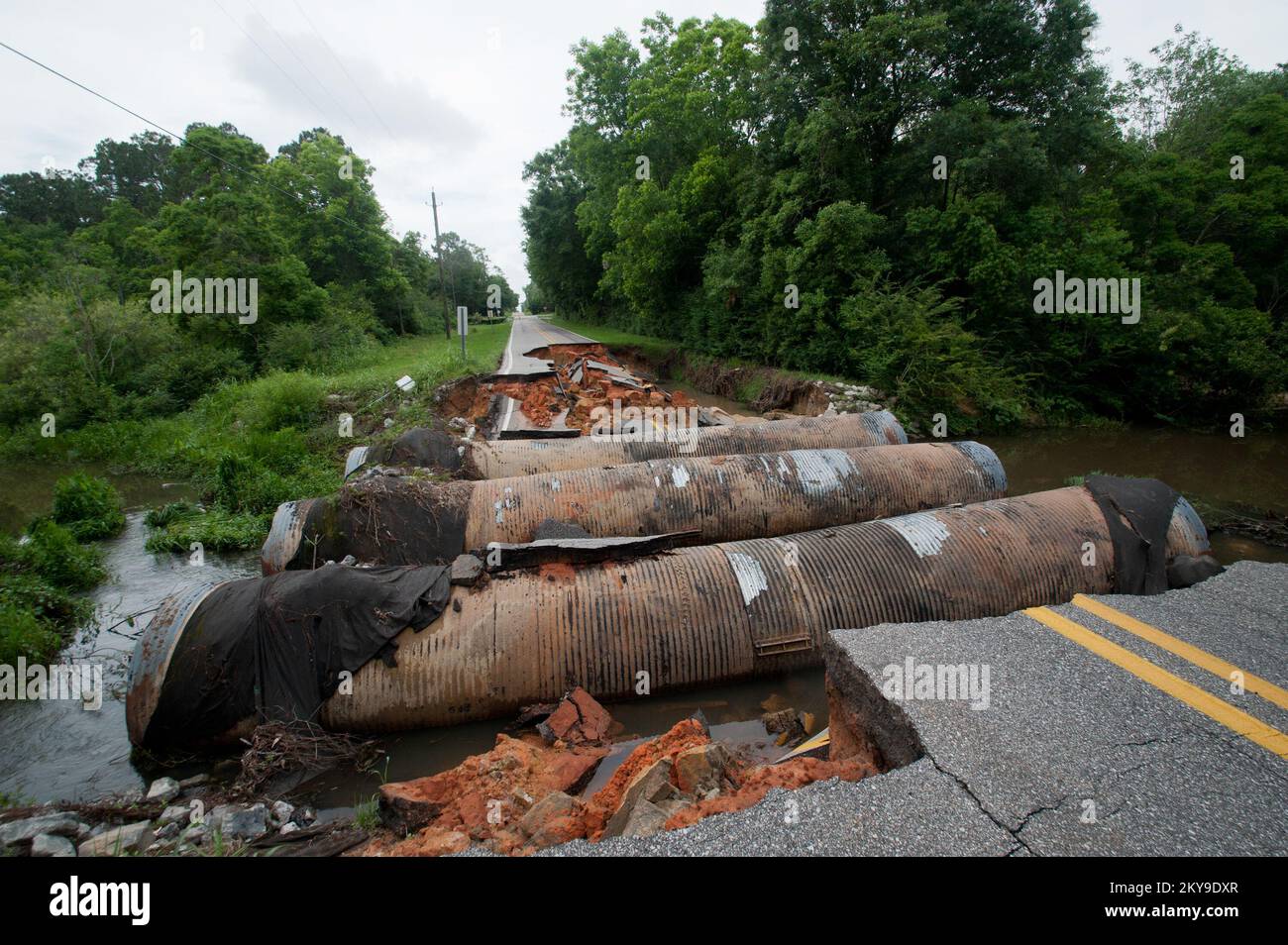 Damaged road. Alabama Severe Storms, Tornadoes, Straight-line Winds ...