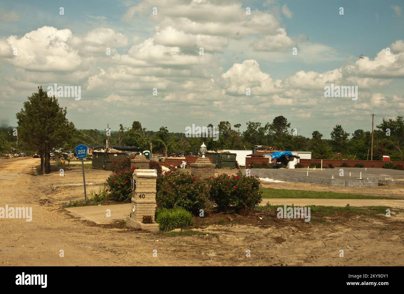 Tornado damage in Alabama. Alabama Severe Storms, Tornadoes, Straight ...