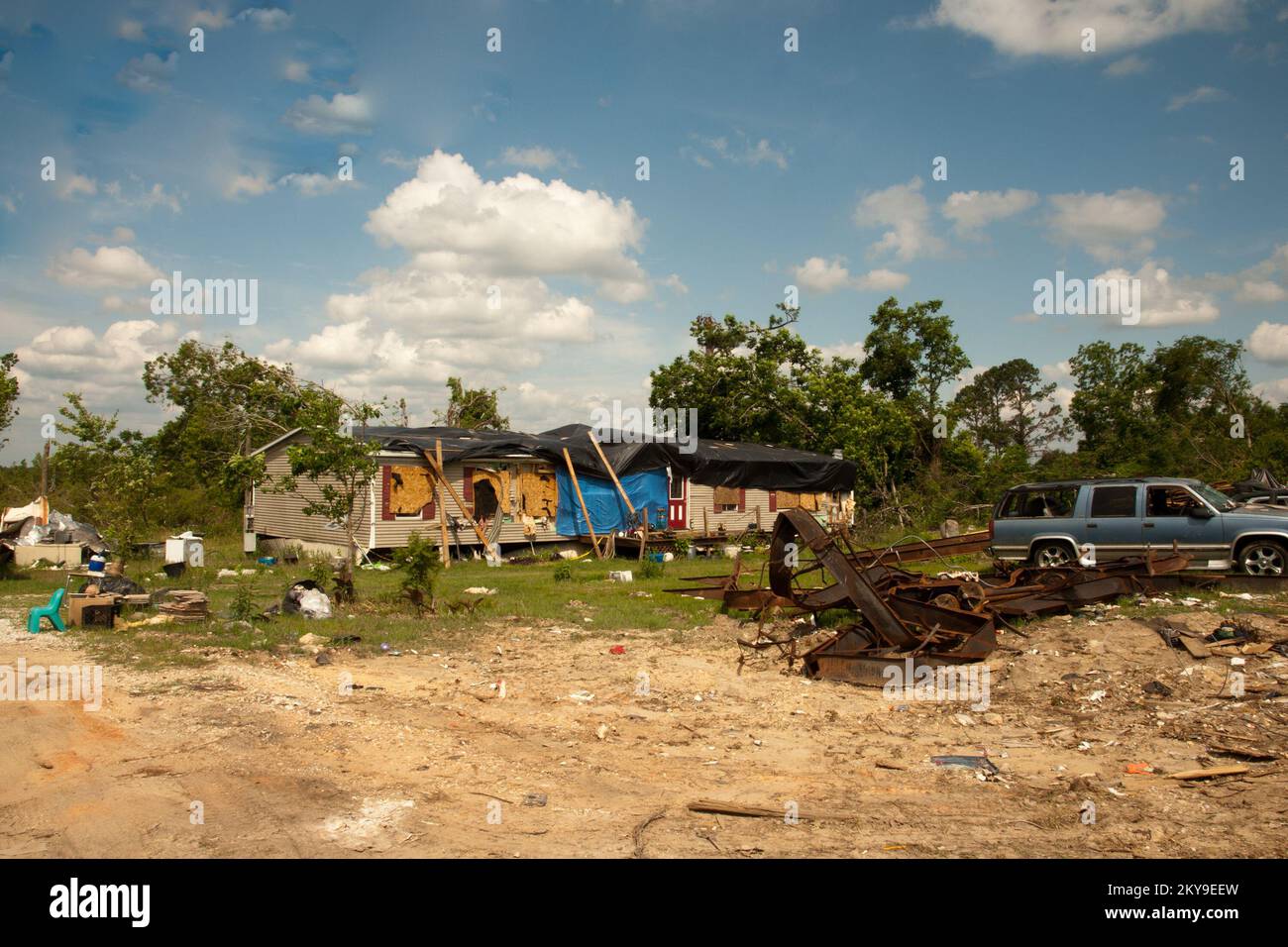 Tornado damage in Alabama. Alabama Severe Storms, Tornadoes, Straight ...
