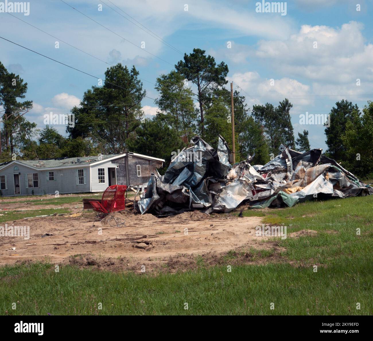 Tornado damage in Alabama. Alabama Severe Storms, Tornadoes, Straight ...