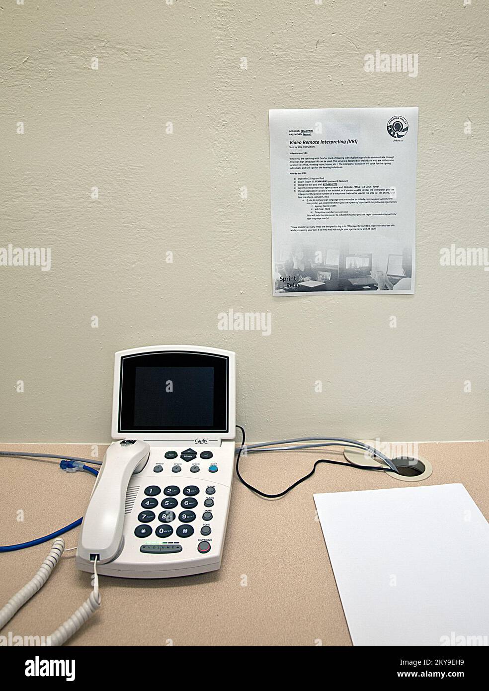 FEMA provides a variety of adaptative communication devices to a ...